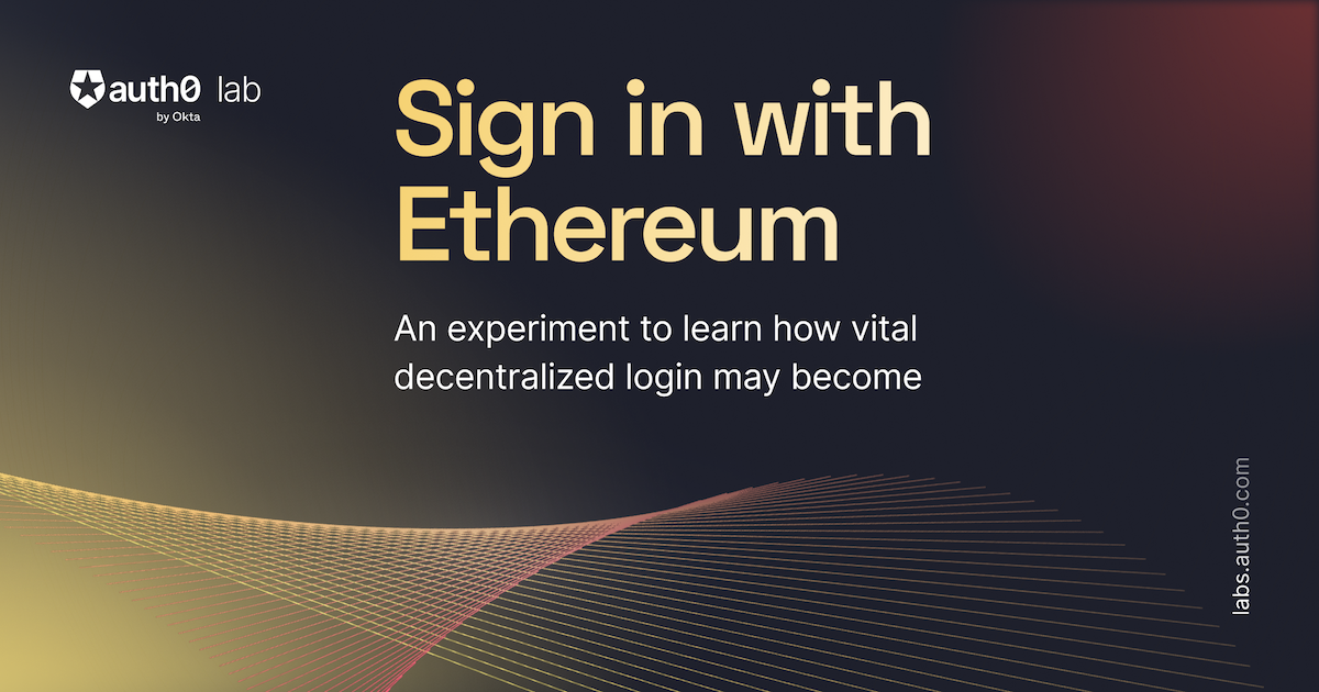 Auth0 Lab - Sign in with Ethereum with Auth0